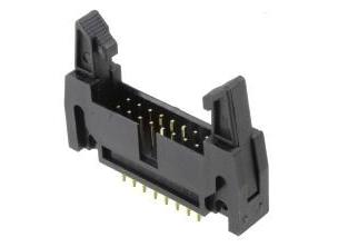 16 pin Shrouded Header with Short Latches .1"sp Straight: Phoenix ...