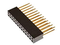 2x13 pin Female Header .1"sp Long Tail: Phoenix Enterprises -PE ...
