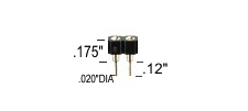 2 pin SIP Machined Socket: Phoenix Enterprises -PE- Connectors IC ...