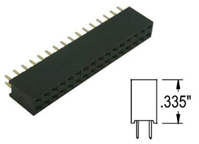 2x16 pin Female Header .1"sp: Phoenix Enterprises -PE- Connectors IC ...