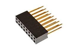 2x 8 pin Female Header .1"sp Long Tail: Phoenix Enterprises -PE ...