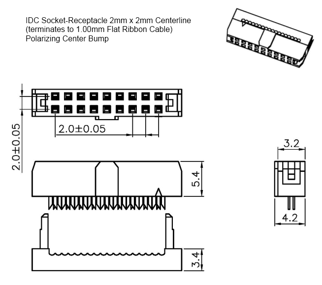 IDS44 2.0mm pitch: Phoenix Enterprises -PE- Connectors IC Sockets Tools ...