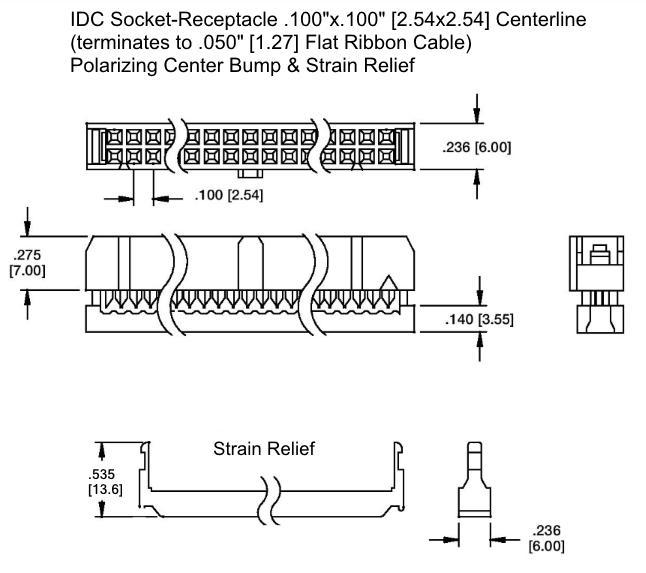 IDS 8 Center Bump & Strain Relief: Phoenix Enterprises -PE- Connectors ...